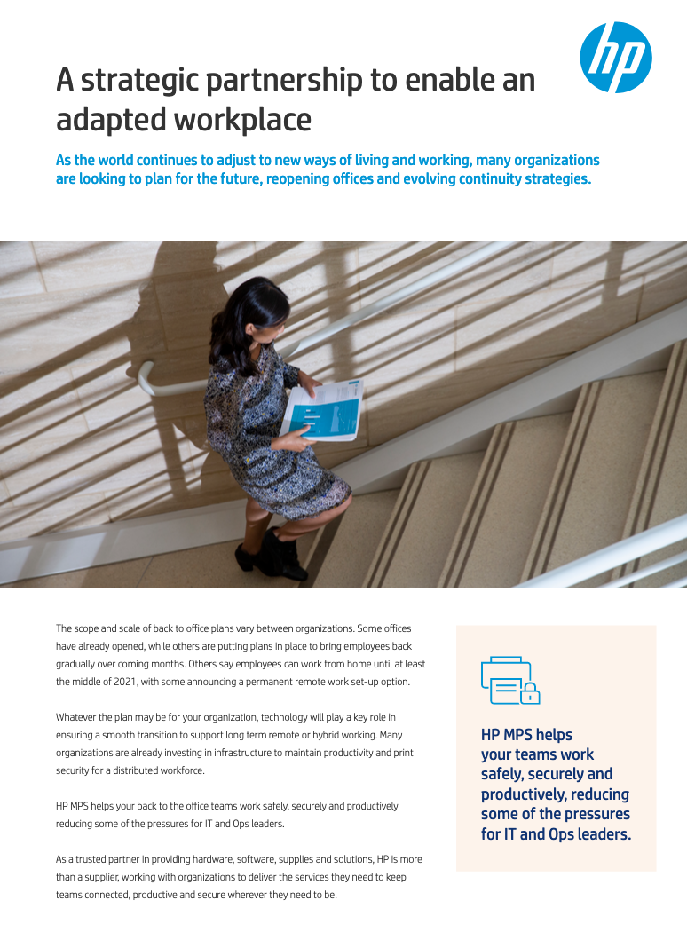 A Strategic Partnership to Enable an Adapted Workplace